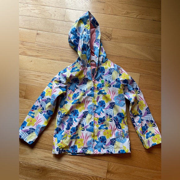 Disney | Jackets & Coats | Disney Stitch Rain Jacket Size 45 | Poshmark